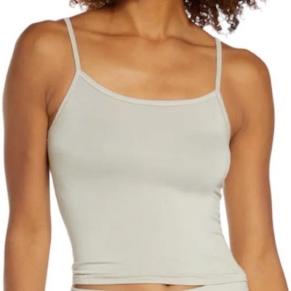 SKIMS | Tops | Skims Knit Tank In Talc | Poshmark
